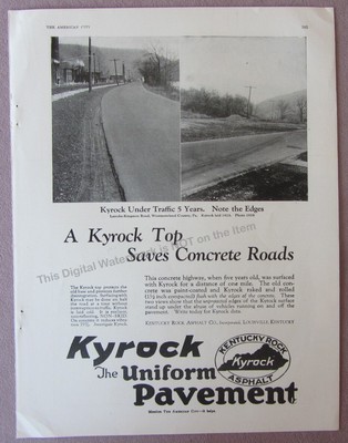 1928 Ad * Kentucky Rock Asphalt Co Louisville KY KYROCK Top Saves ...