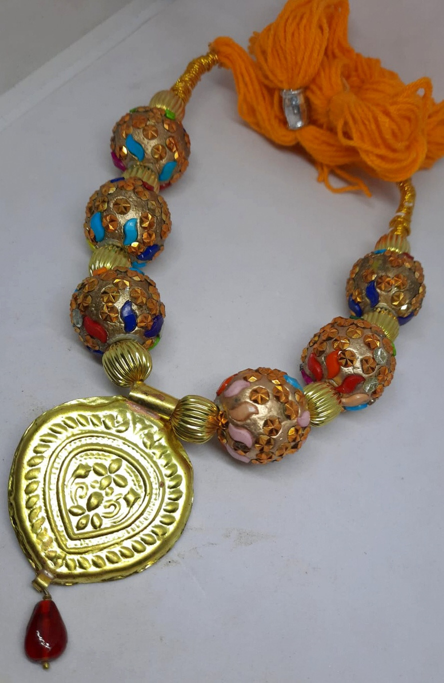 Punjabi Folk Cultural Bhangra Gidha Kaintha new Pendant thread necklace ...