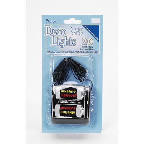 Darice Deco Lights Teeny Bulbs 20 Mini Battery Operated Dollhouse ...