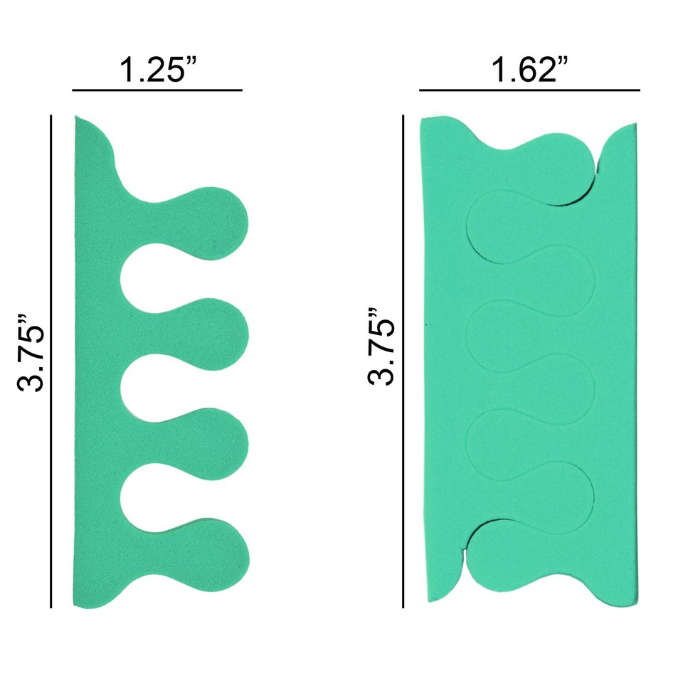 100 Pairs Pedicure Foam Toe Separators Toe Spacer Toe Divider for Feet ...