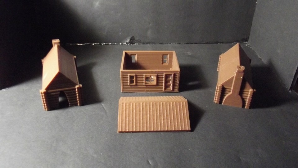 HO Scale Log Cabins 3D printed LC4 | eBay