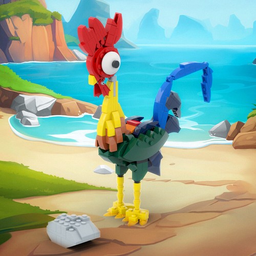 heihei Chicken Model Building Blocks Set Movie Animal MOC Bricks Toys ...