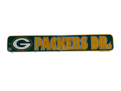 GREEN BAY PACKERS STREET SIGN PACKER DRIVE 24X4 GREEN GAMEDAY | eBay