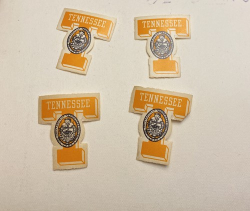 Set 4 Lick And Stick University Of Tennessee Stickers Cut Out T ...