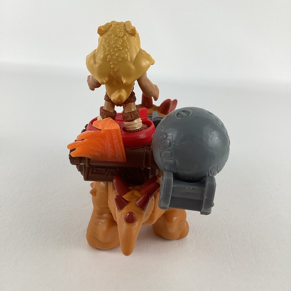 Fisher Price Imaginext Caveman Combat Catapult Triceratops Dinosaur ...