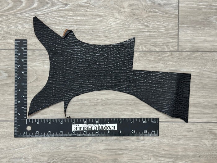 BLACK Genuine Shark Hide Skin Taxidermy Sharkskin Leather exotic Fish ...