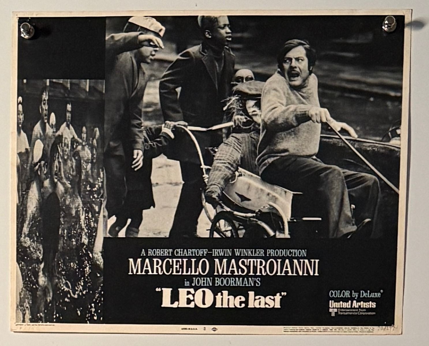 Marcello Mastroianni LEO the Last Movie Poster John Boorman Black White ...