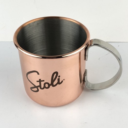 Stoli Moscow Mule Copper Mug Silver D Handle Cup HG9 | eBay