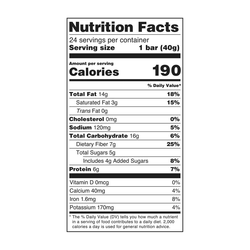 Member's Mark The Better Nut Bar, Dark Chocolate & Sea Salt, 1.4 Oz (24 ...