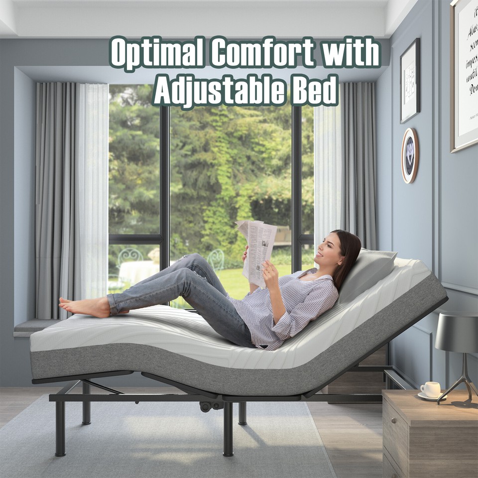 Twin XL Bed 8 Inch Mattress Gel Memory Foam Convoluted Foam for ...