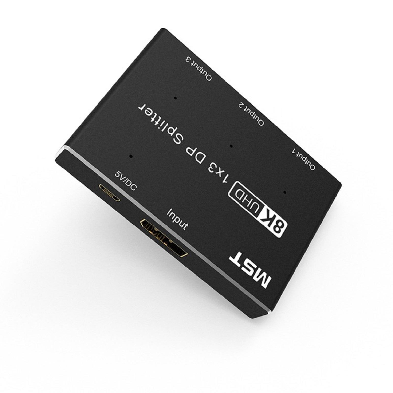 8K 1X3 DP Splitter 8K60Hz MST SST Hub Multi Monitor Splitter For iOS ...