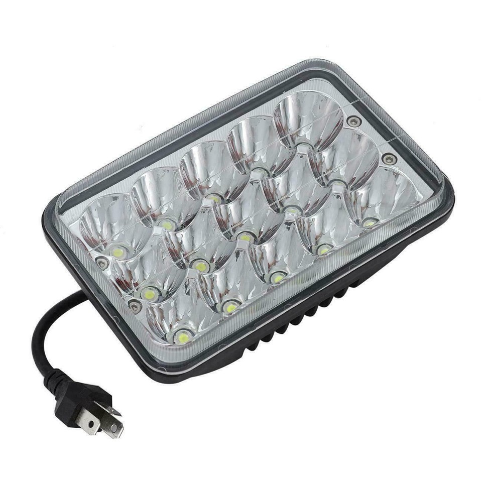 For Chevrolet S10 1995 1996 1997 Pair 4x6" LED Headlights Hi/Lo Sealed ...