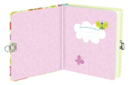Butterfly Secret Diary For Girls Kids Lock Key Dreams Thoughts Journal ...
