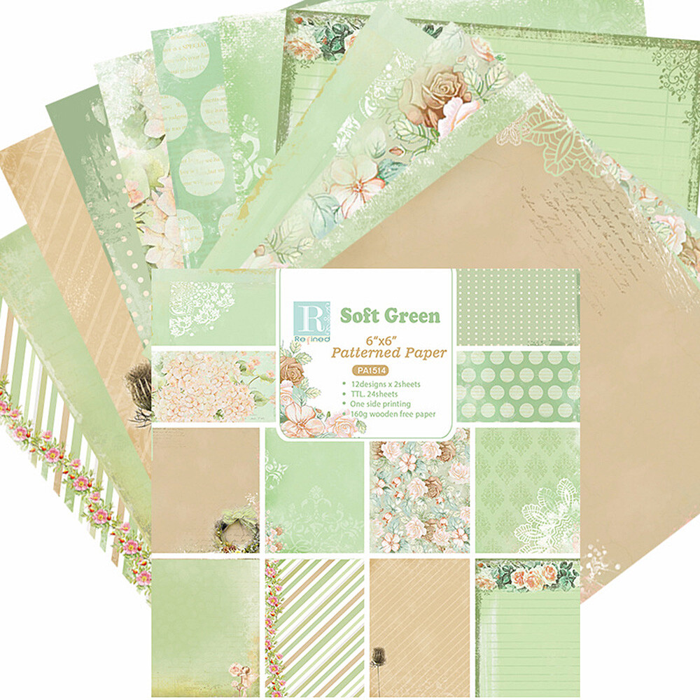 Green Scrapbooking Paper