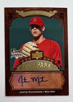 2008 Topps Stadium Club 138 Justin Masterson Ballpark Collection Relic ...