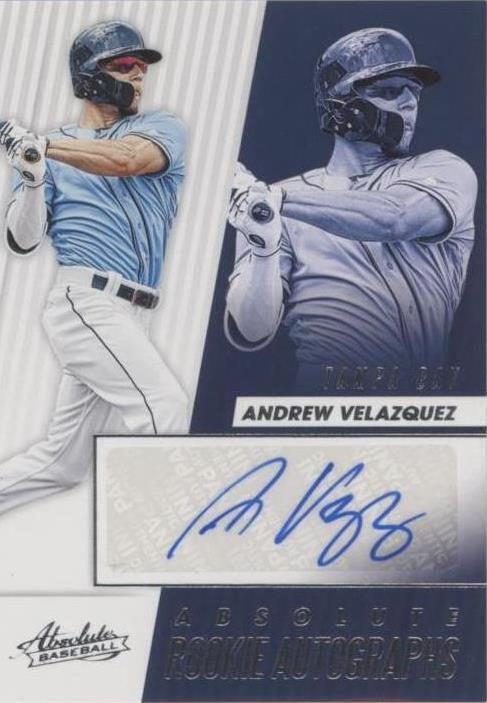 2019 Panini Chronicles - Absolute Rookie Autographs Andrew Velazquez # ...