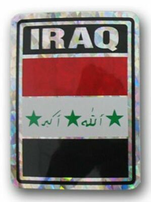 Iraq Country Reflective Decal Bumper Sticker 3.875" x 3" | eBay