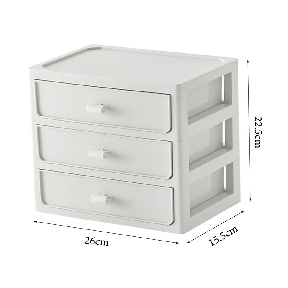 2-3-4 Drawer Mini Desk Storage Box Home Office Tidy Stationary Craft ...
