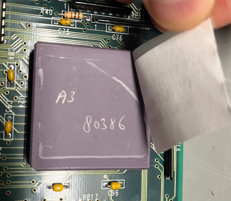 RARE Intel sample 386 CPUs 386DX-25 + 387 FPU - A3 stepping prototypes ...