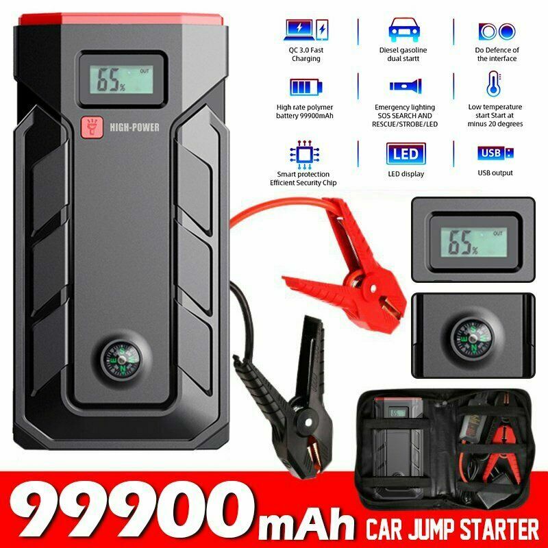 99900mAh Car Jump Starter Booster Jumper Box Power Bank Battery Charger w/ Ligth | eBay