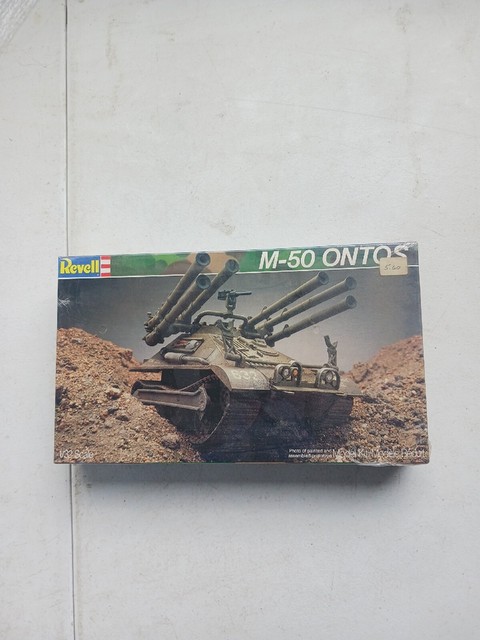 Revell Renwal 7823 Reissue 1/32 Ontos M-50 Tank W 3 Crew Model Kit Ship ...