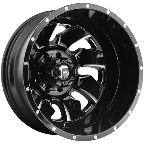 Fuel D574 Cleaver Dually Rear 20x8.25 8x170 Black/Milled Wheel Rim 20 ...