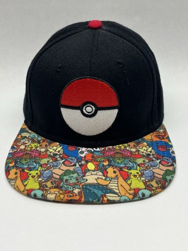 Nintendo Pokemon Pikachu Charizard Black/Multicolor Snapback Adjustable ...