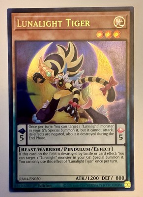 Yugioh Lunalight Tiger RA04-EN020 Ultra Rare 1st Ed Near Mint | eBay
