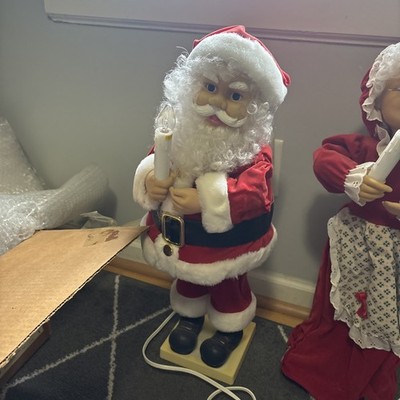 Santa and Ms Clause Animatronic Christmas Decoration | eBay