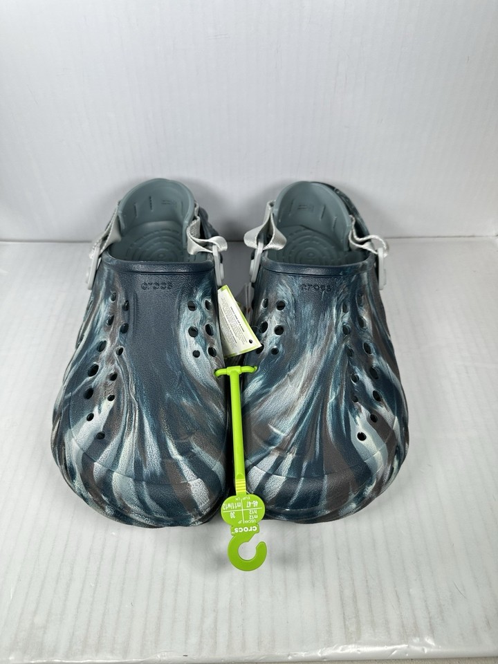 Size 12 Crocs Echo Marbled Clog Black Sand Men Slip On Casual Sandal ...