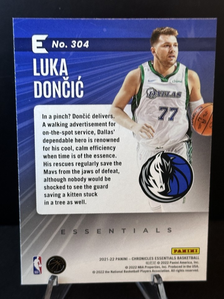 2021 Panini Chronicles #304 Luka Doncic Essentials Dallas Mavericks | eBay