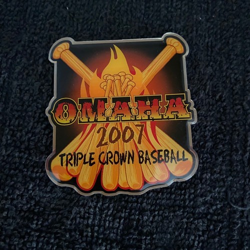 2007 GH Pin Co Triple Crown Baseball Omaha Slumpbuster Sports Pinback ...