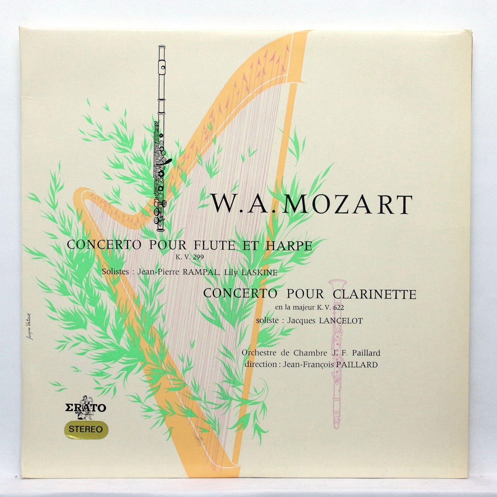 RAMPAL LASKINE LANCELOT ⸺ MOZART flute/clarinet concertos ERATO ...