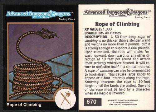 1991 TSR AD&D Gold Border Fantasy Art Card #670 Dungeons & Dragons ...