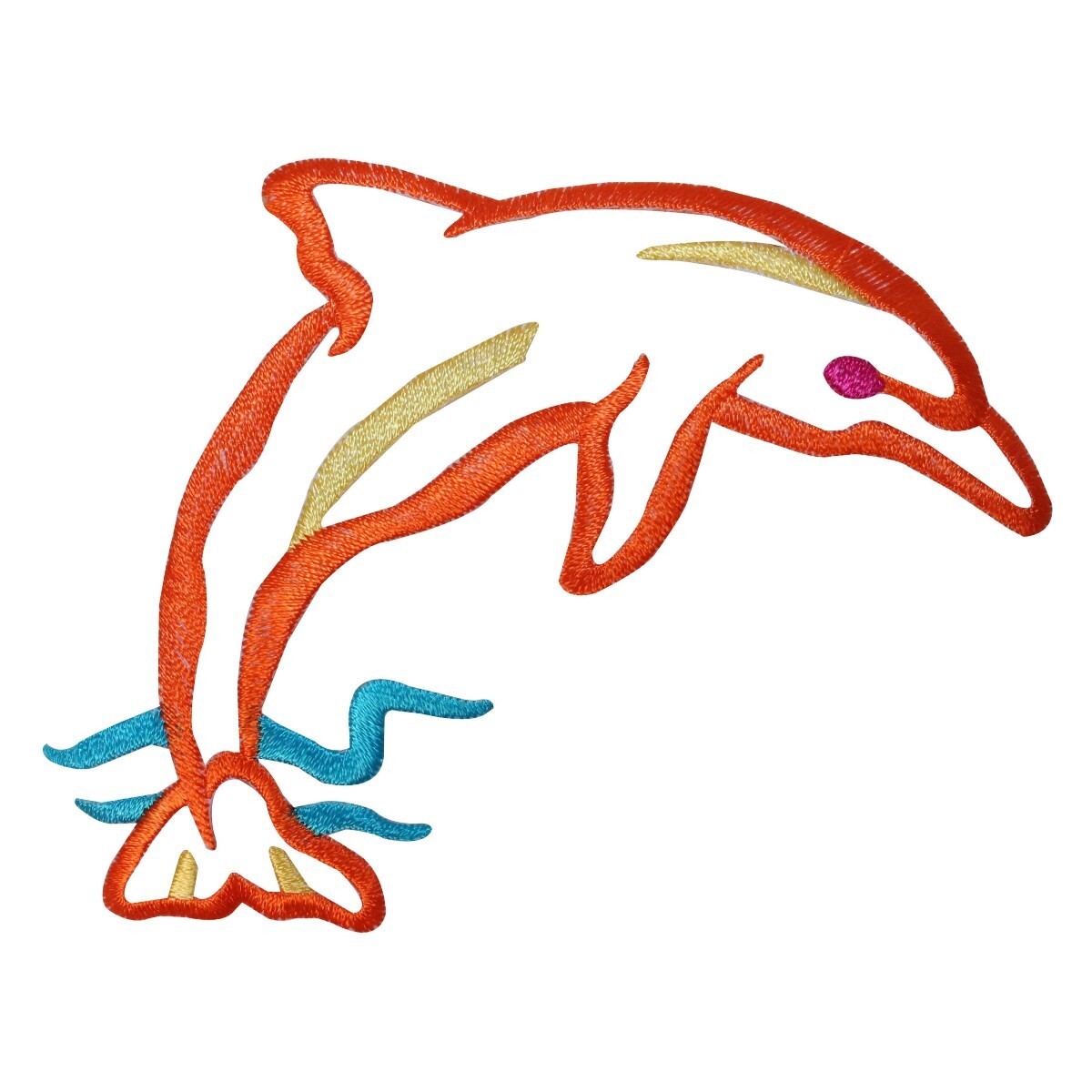 Dolphin Outline ID 1709 Dolphin Outline Craft Patch Ocean Sea Life