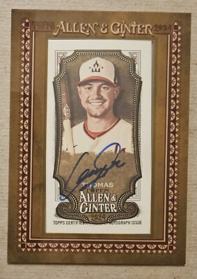 2024 Topps Allen & Ginter Lane Thomas Framed Mini On Card Autograph | eBay