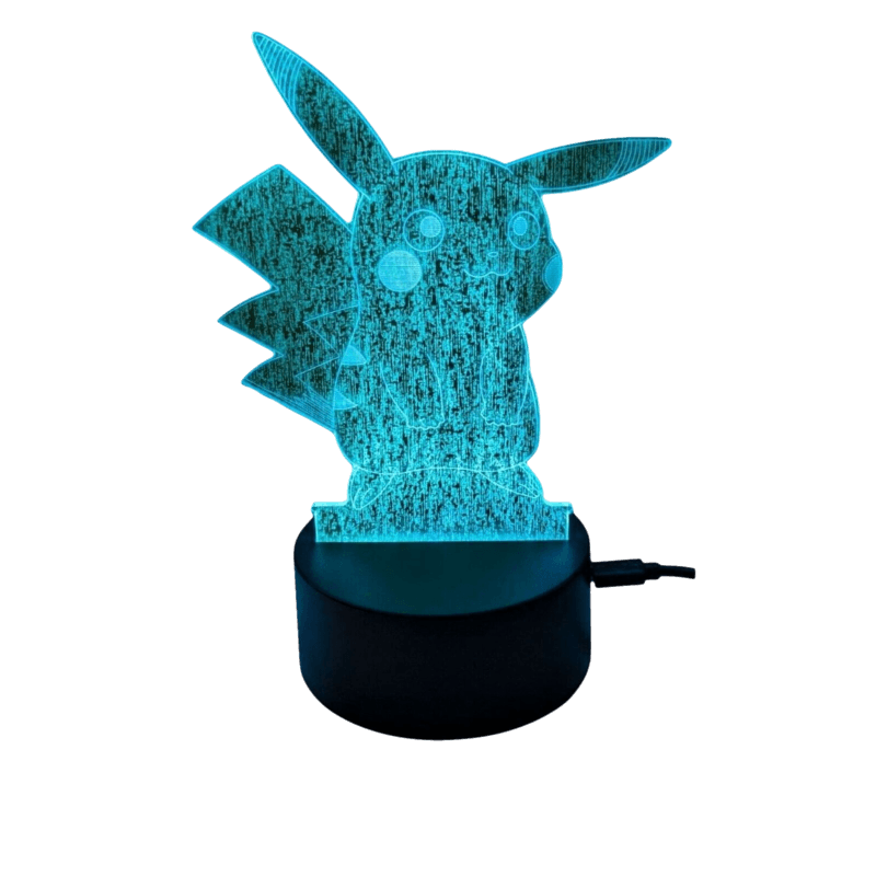 Pokémon Creative Night Light 3D LED Pikachu Nightlight Bedside Night ...
