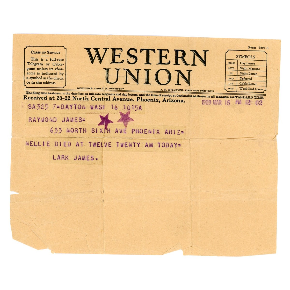 Old Western Union Telegrams