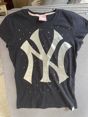 New York Yankees Womens Rhinestone T-shirt By PINK Victoria’s Secret | eBay