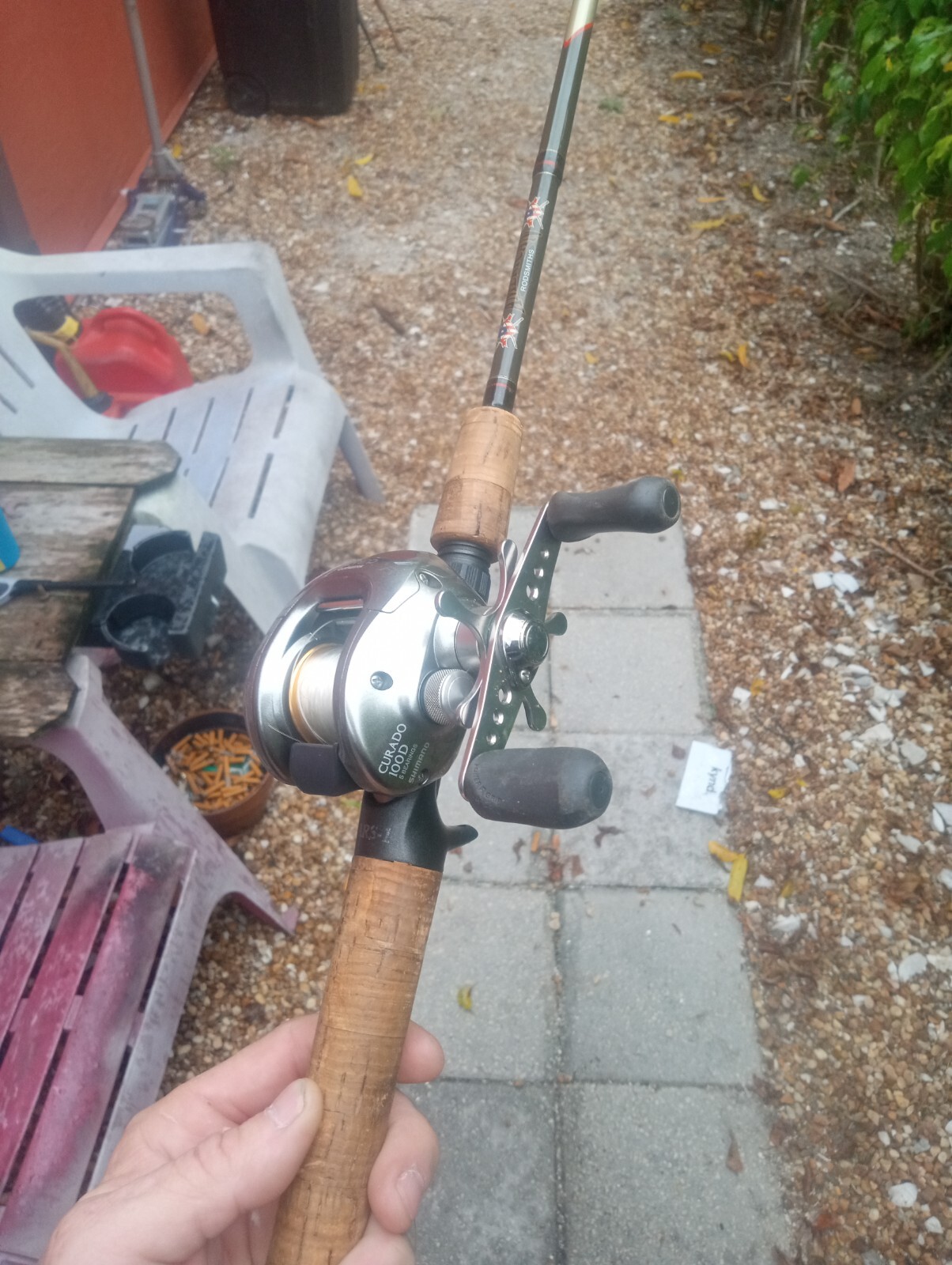shimano curado 100d baitcaster reel with american rodsmith rod. | eBay