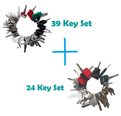 39+24 Heavy Equipment Excavator Key For Case Cat Komatsu JCB Kubota ...