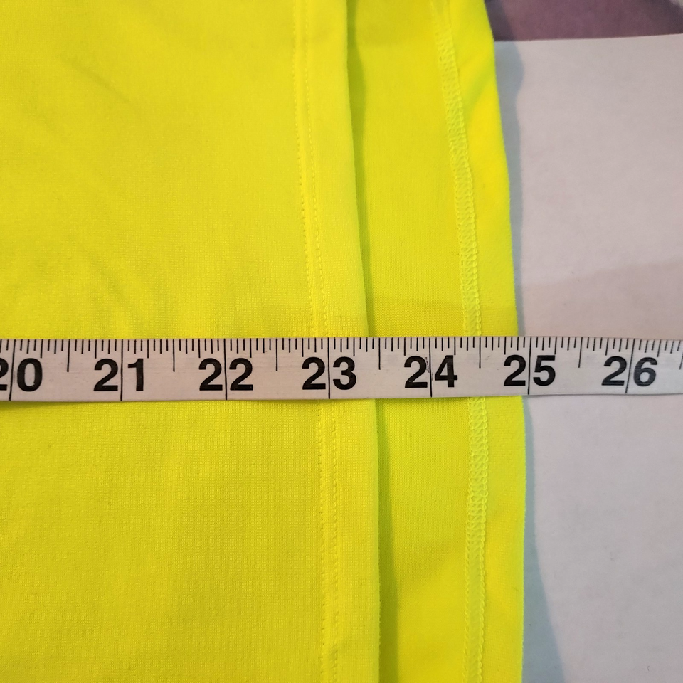 L.L. Bean Womans Size Small Neon Yellow Cycling Running Shirt Top Logo ...