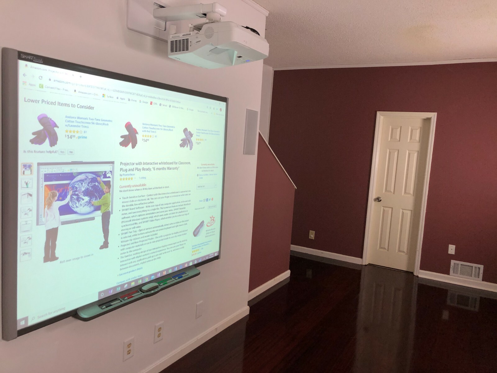 Interactive Smart Board SB680 and NEC Short Throw projector | eBay