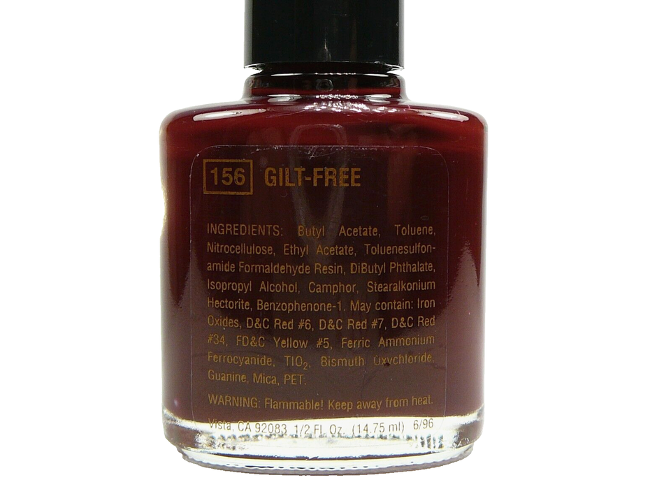 CND CREATIVE NAIL DESIGN NAIL POLISH GILT- FREE # 156 VINTAGE RARE VHTF ...