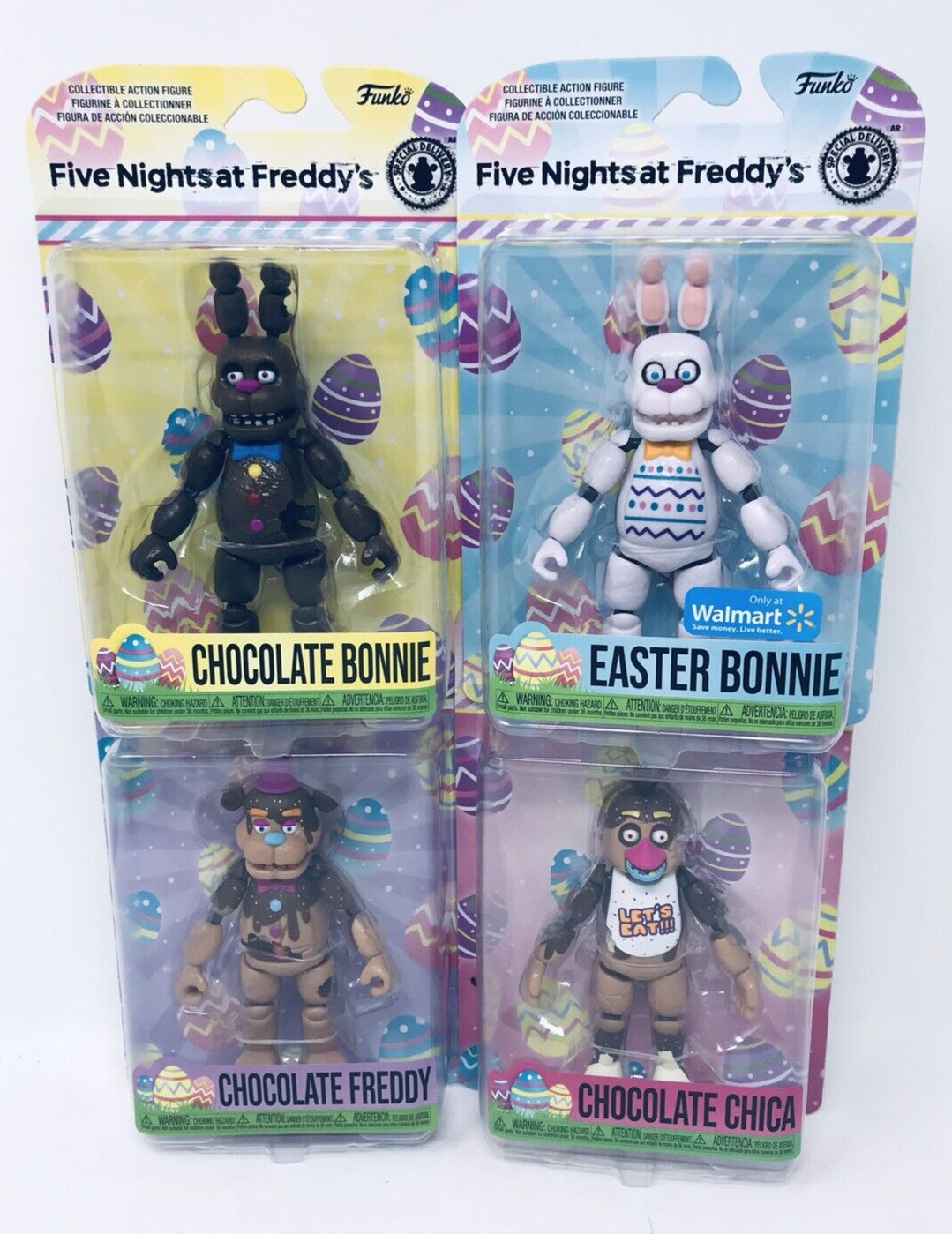 Funko FNAF Five Nights at Freddy's Chocolate Bonnie Chica Freddy ...