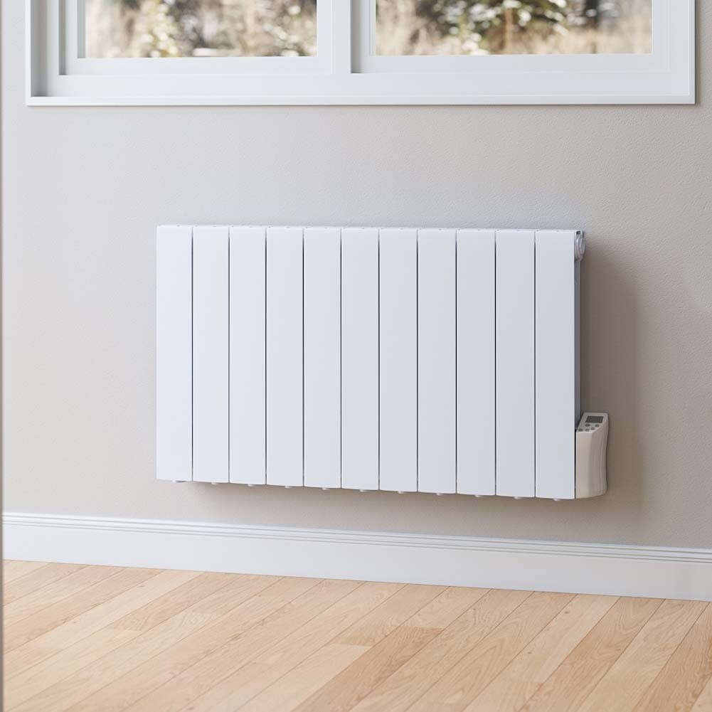 Oil Filled Electric Radiator Wall Mounted Portable Heater Thermostat ...