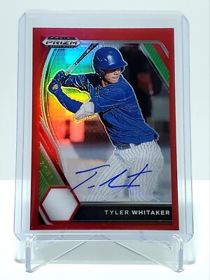 Tyler Whitaker 2021 Panini Prizm Draft Picks Red Prizm Auto 30/50 #PDP ...