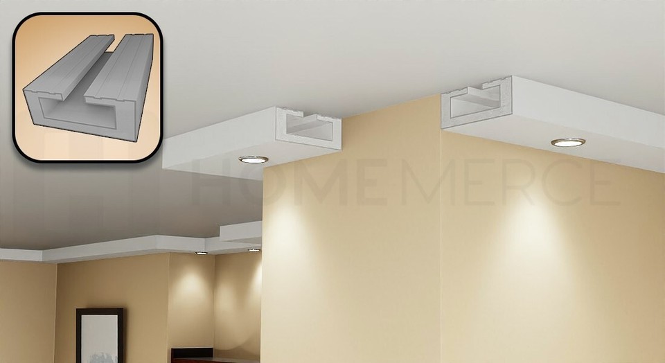COVING GU10 DOWNLIGHT AND LED EPS PLASTER COATED Ceiling Wall *PREMIUM ...