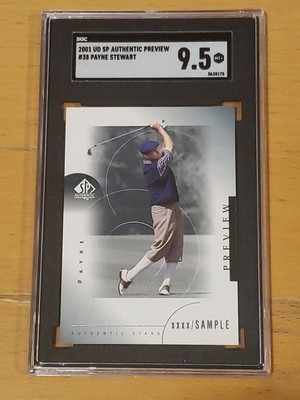 2001 Upper Deck SP Authentic SGC 9.5 Preview Payne Stewart RC Rookie SP ...