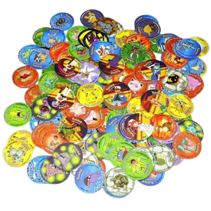 Pokemon Tazos Collection Pack 1st, 2nd and 3rd Generation Round ...